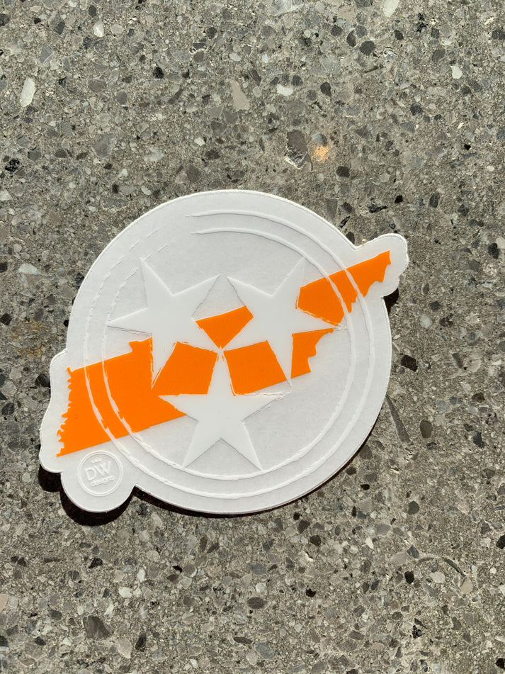 The Tristar State Sticker – The DW Designs